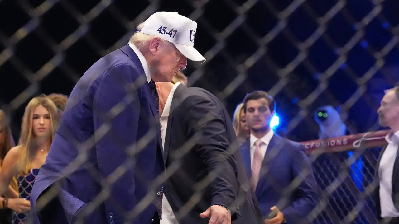 Trump sleeping at UFC fight? Viral White House video sparks 'Sleepy ...