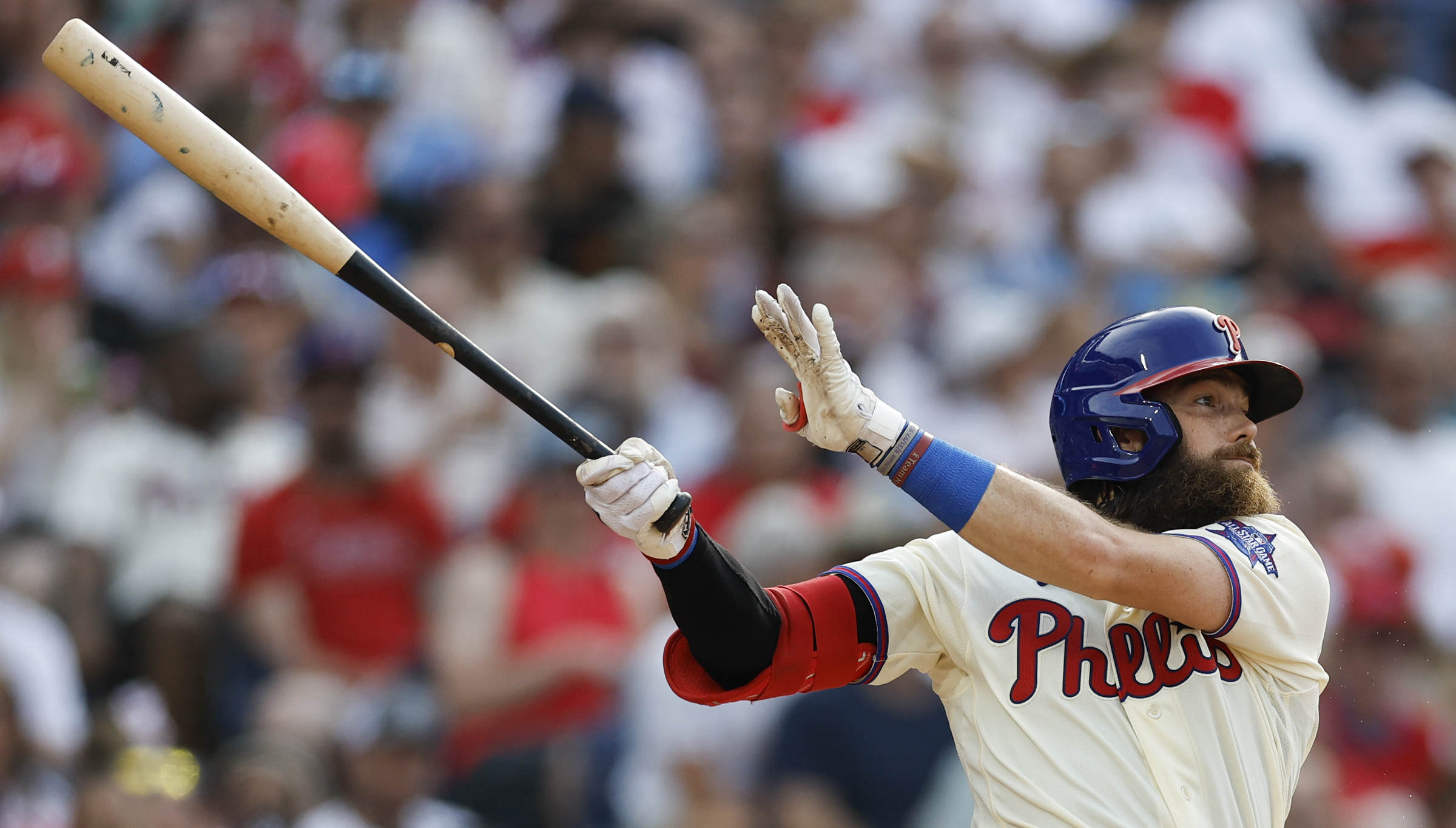 The Phillies’ Brandon Marsh is third among NL outfielders in first All ...