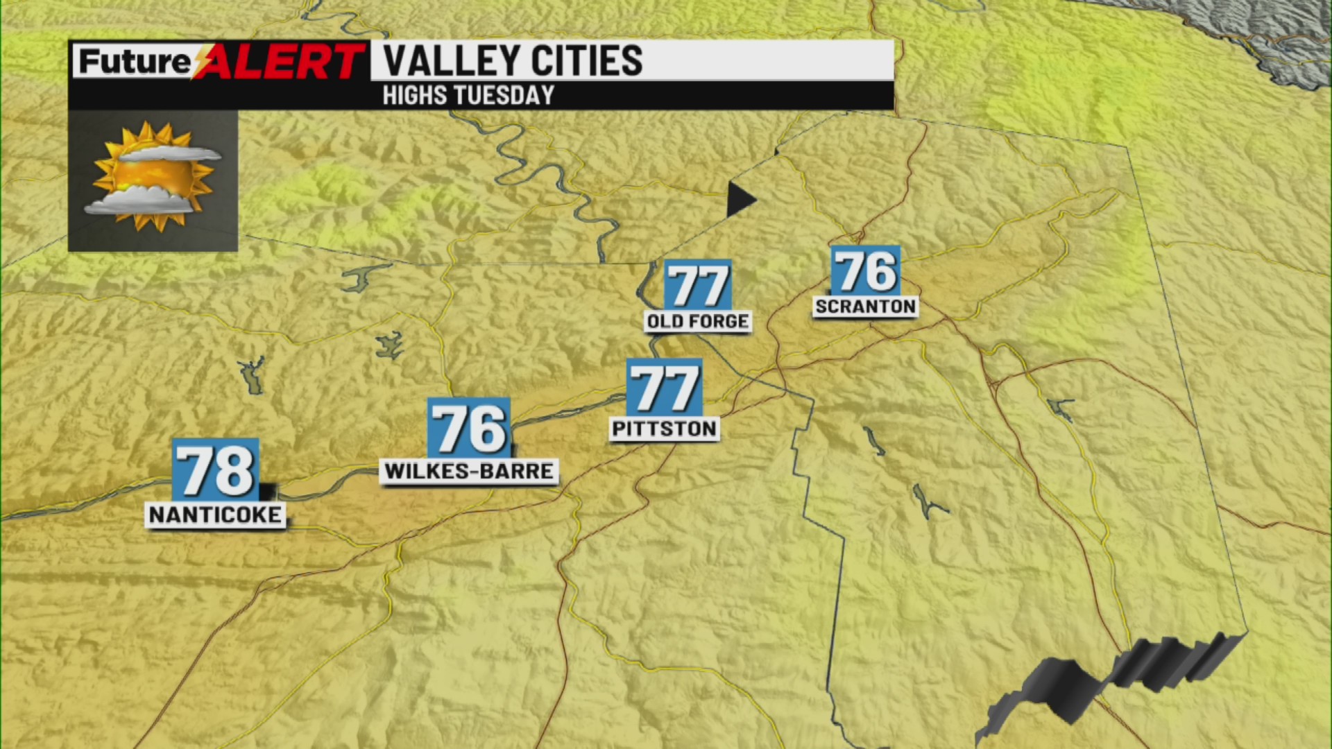 Wyoming Valley weather forecast - 06/15/26 - evening | 28/22 News