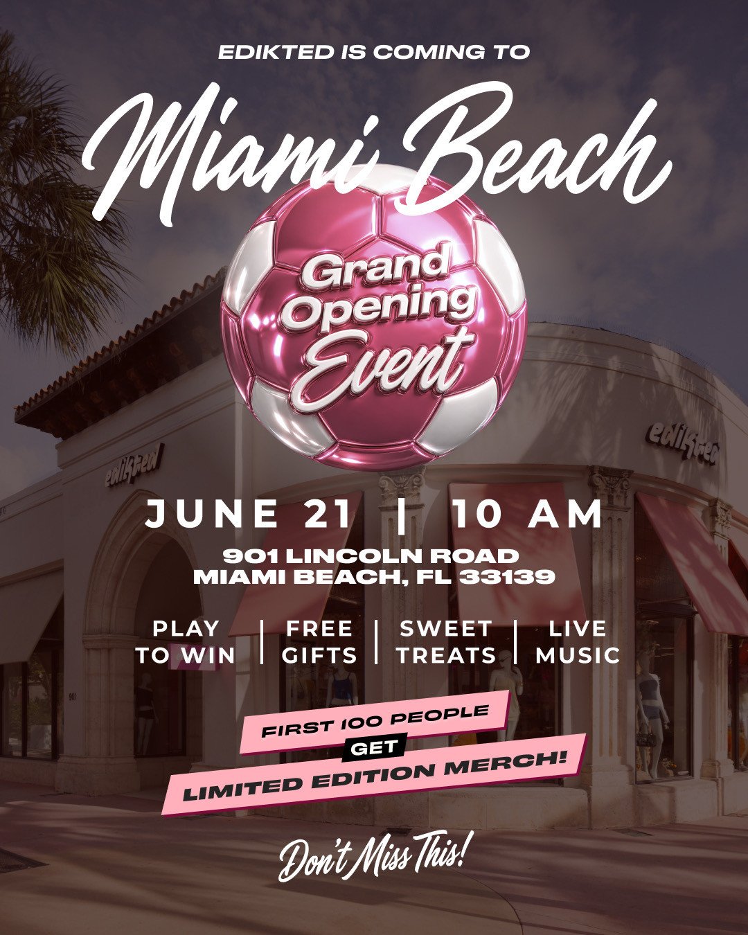 Edikted grand opening celebration, Miami
