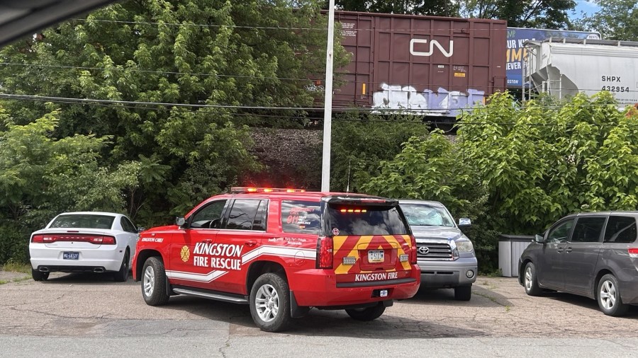Emergency crews respond to railroad bridge over Market Street
