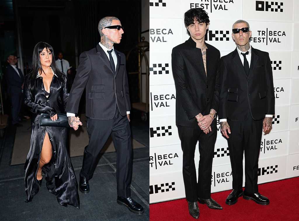 Kourtney Kardashian & Travis Barker have rare red carpet date night