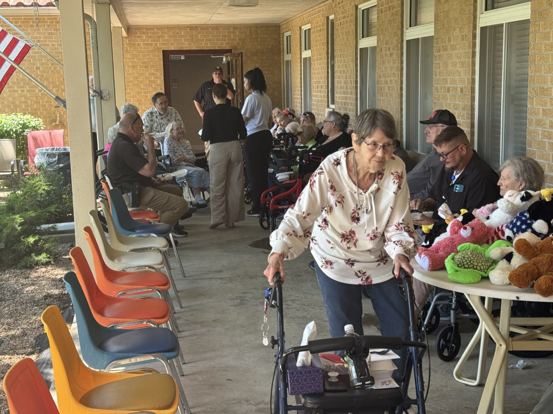 Newton Presbyterian Manor holds ice cream social for first responders
