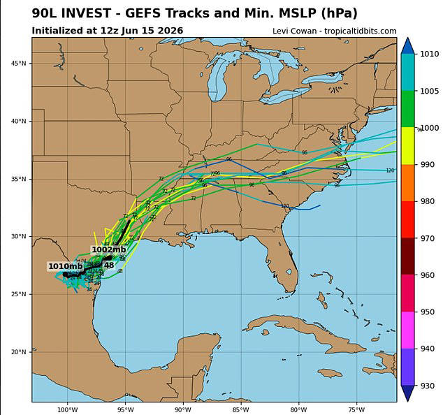Tropical cyclone odds nearly double in Gulf of America as models show ...