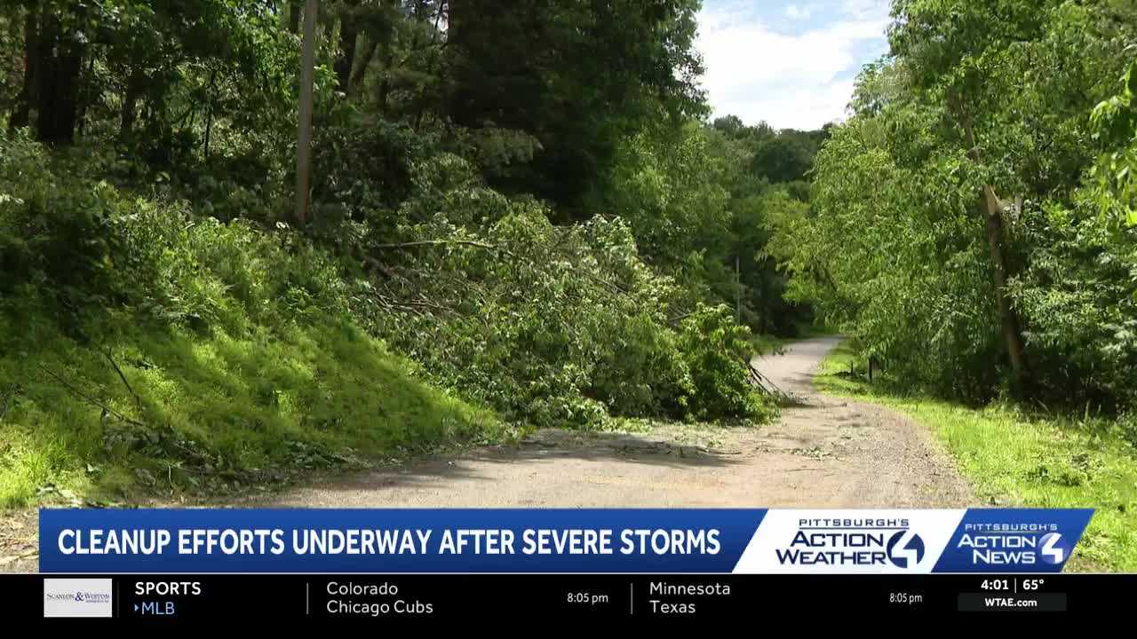 Severe storms leave behind damage, power outages in Beaver County