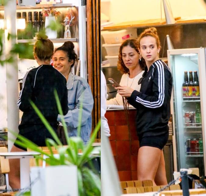 Nanda Costa e Emilie Rey passeiam juntas no Rio de Janeiro em meio a ...