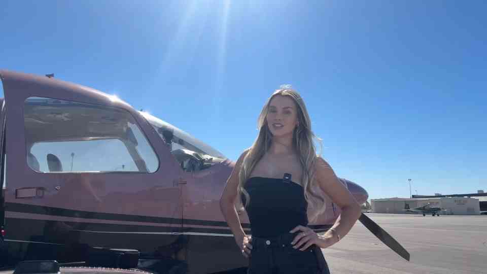 Flying a small plane from Nevada to California