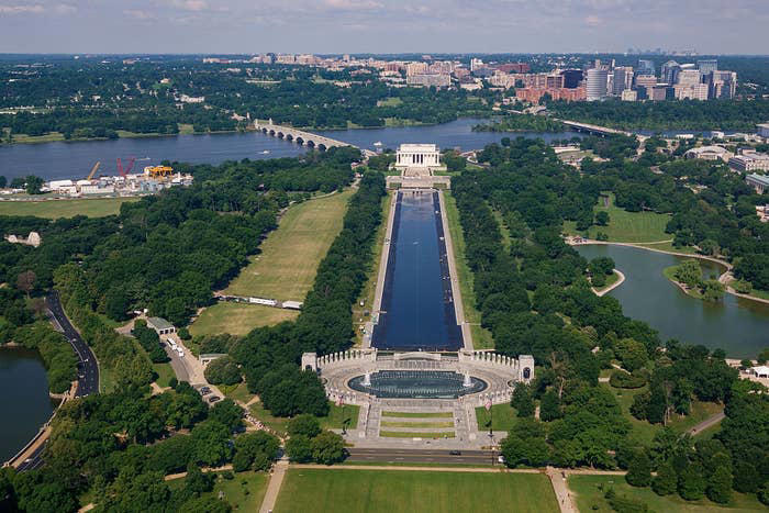 This Trump supporter's theory about the green reflecting pool is going ...