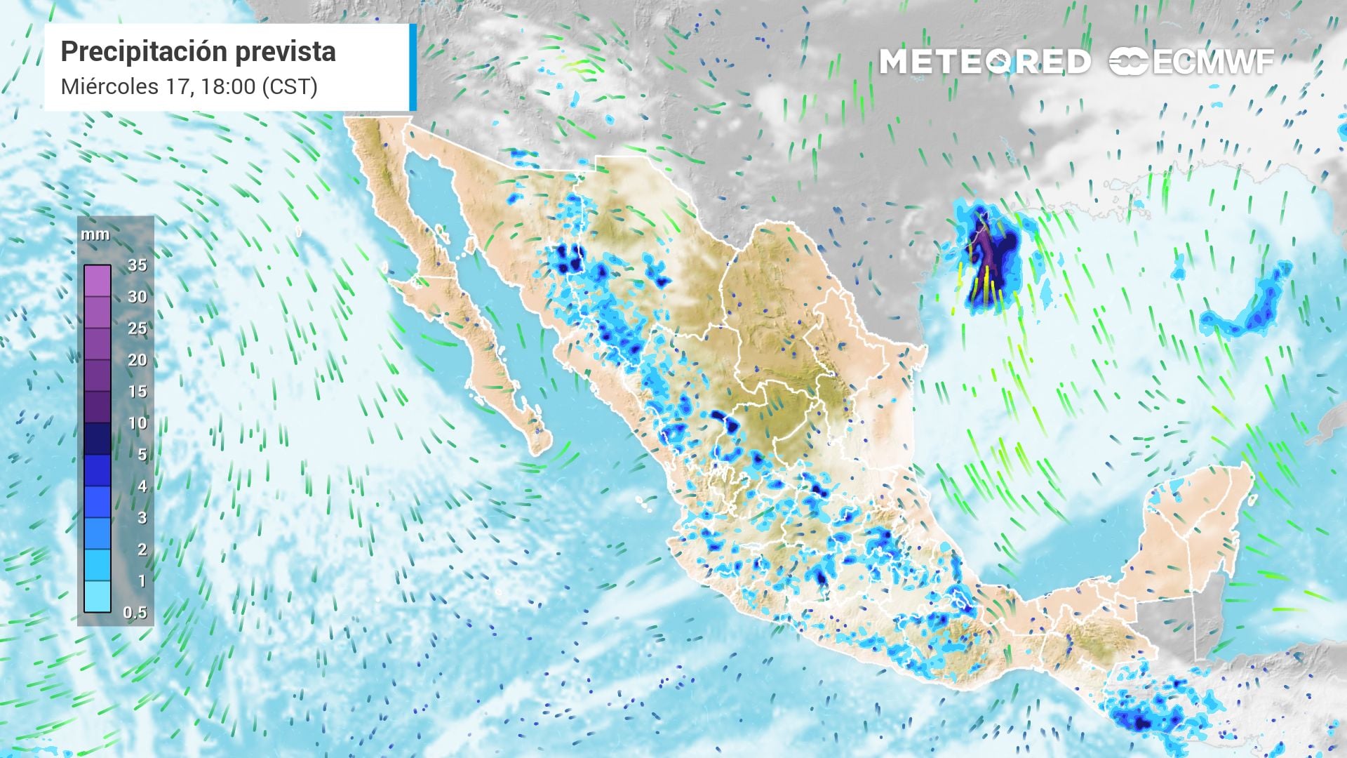 Península de Yucatán con días muy calurosos pero las lluvias ...