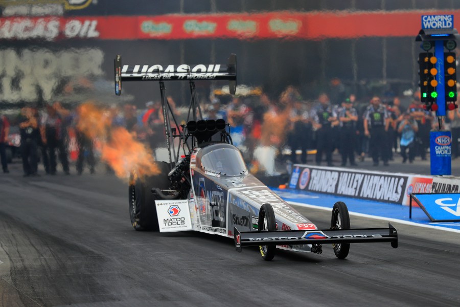 NHRA Top Fuel Bristol winner Antron Brown dedicates Wally to the late ...