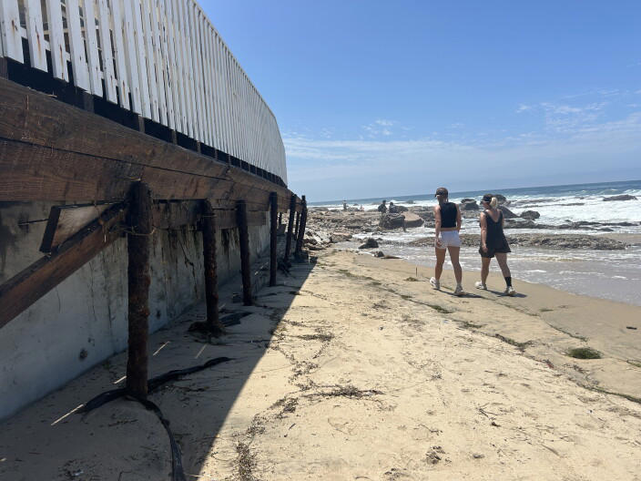 Heavy surf and high tides cause damage to SoCal shoreline
