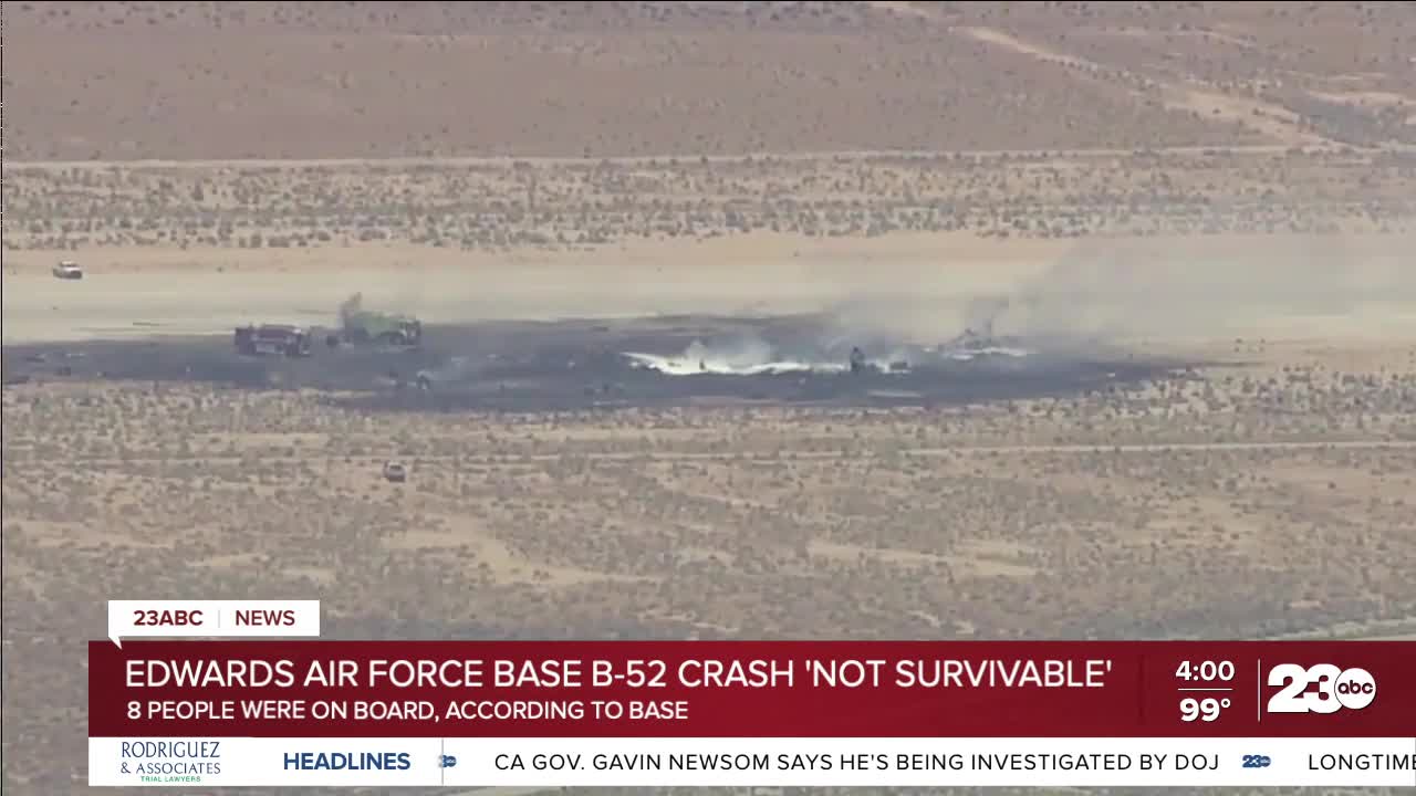 B-52 crashes at Edwards Air Force Base, Air Force says