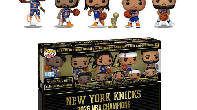 New York Knicks Funko Pop joins 2026 NBA champions merch and clothing