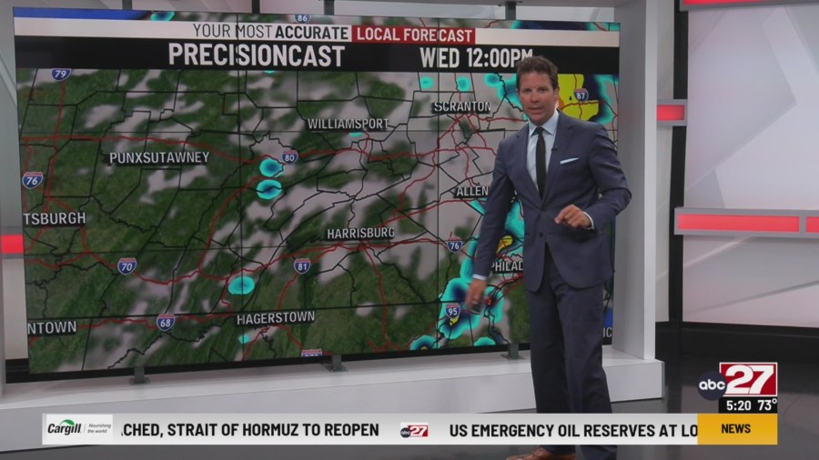 Cool and dry air leading to chilly night