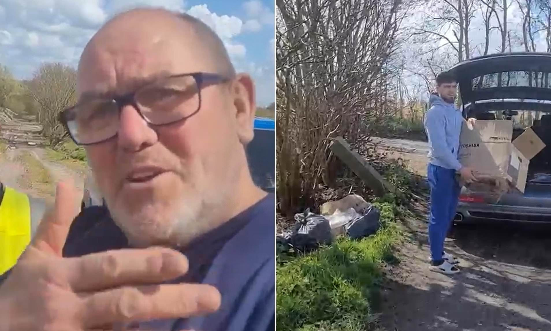 Vigilante tracks 'fly-tipper' to his home - and escorts him back to ...