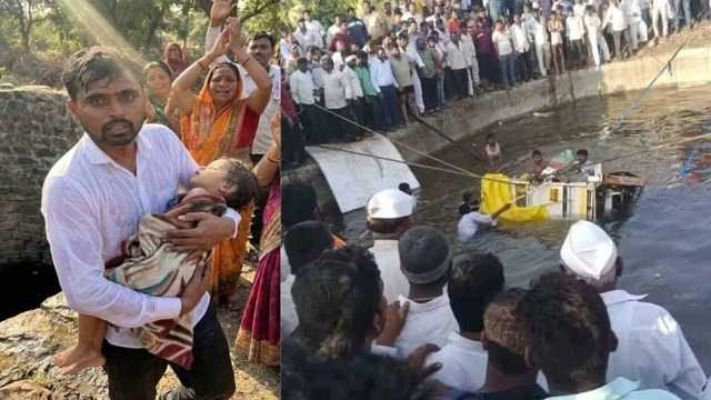 Solapur man rescues five after pilgrims' van falls into well