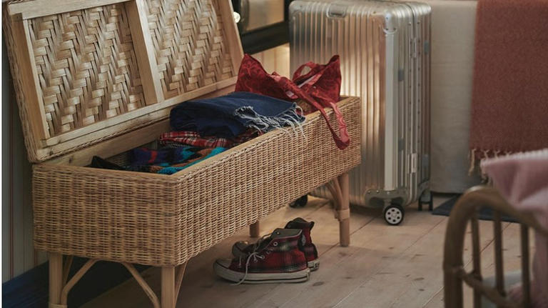 12 IKEA finds for clever blanket storage and organization