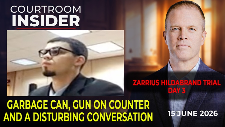 Courtroom insider | Garbage can, gun on counter & a disturbing conversation