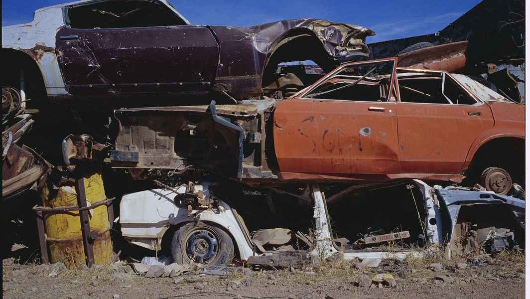 Classic car relics of Thatcher’s Valley Auto Wrecking