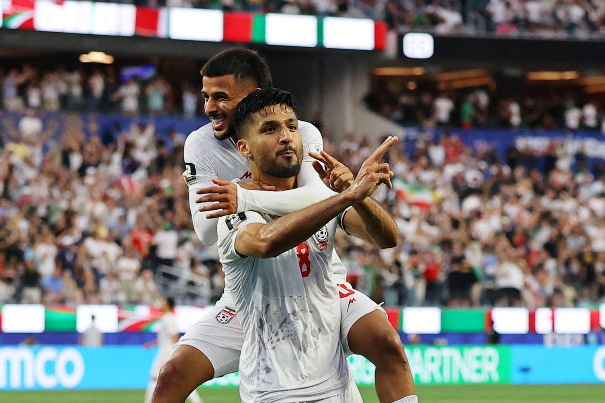 Iran striker sparks outrage over 'gun' celebration in World Cup clash