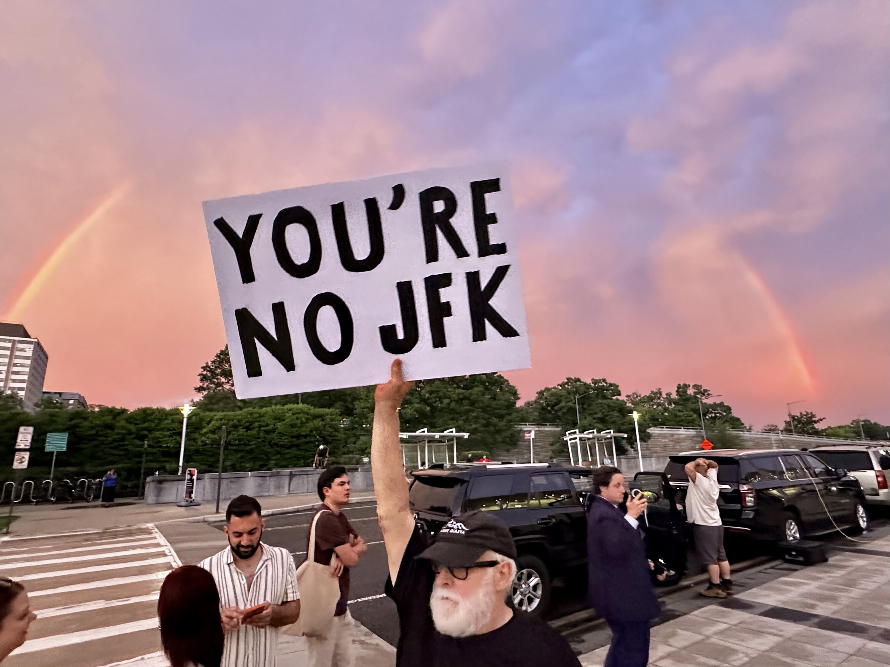 Trump’s name is off the Kennedy Center. Onlookers who waited all day to ...