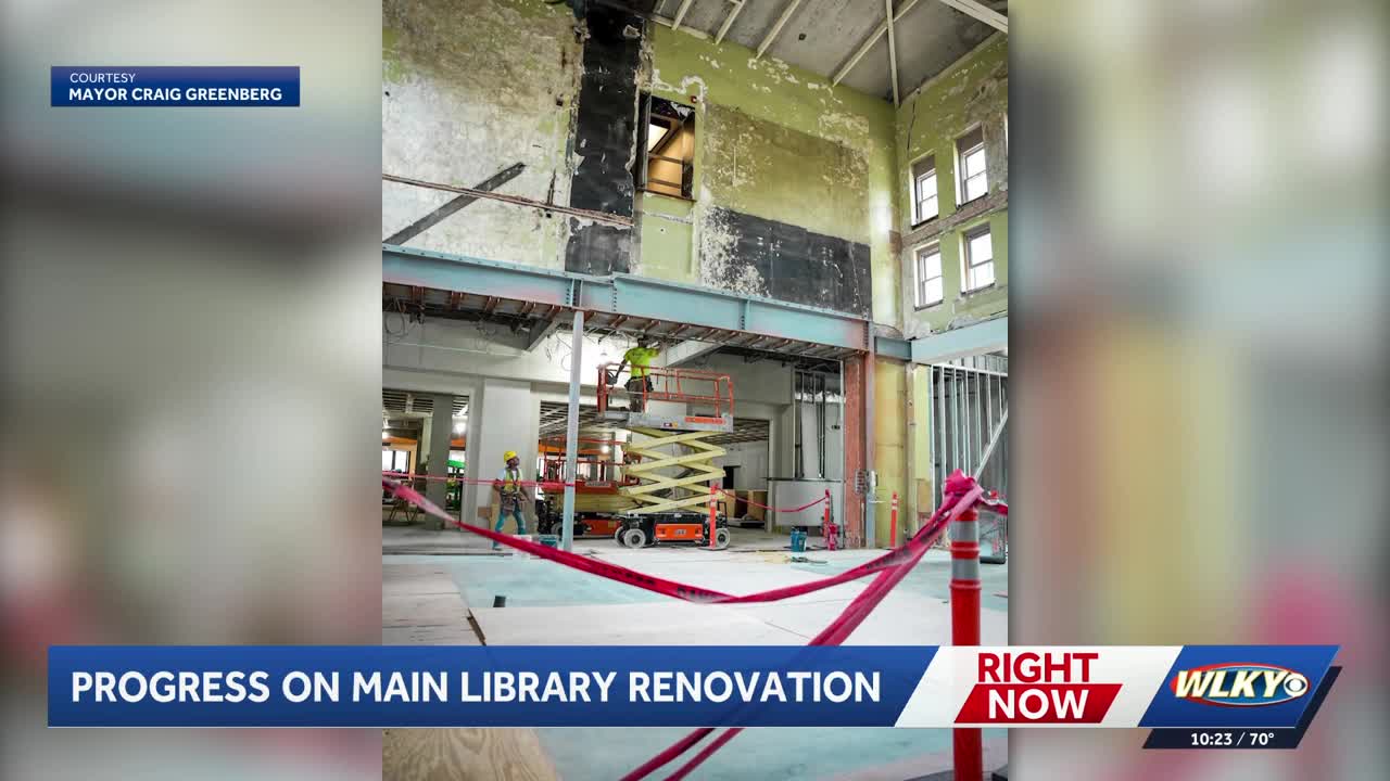Progress on Louisville's main library renovations