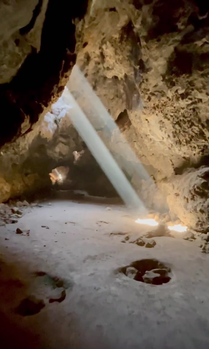 Explore the hidden lava tube in Mojave Desert