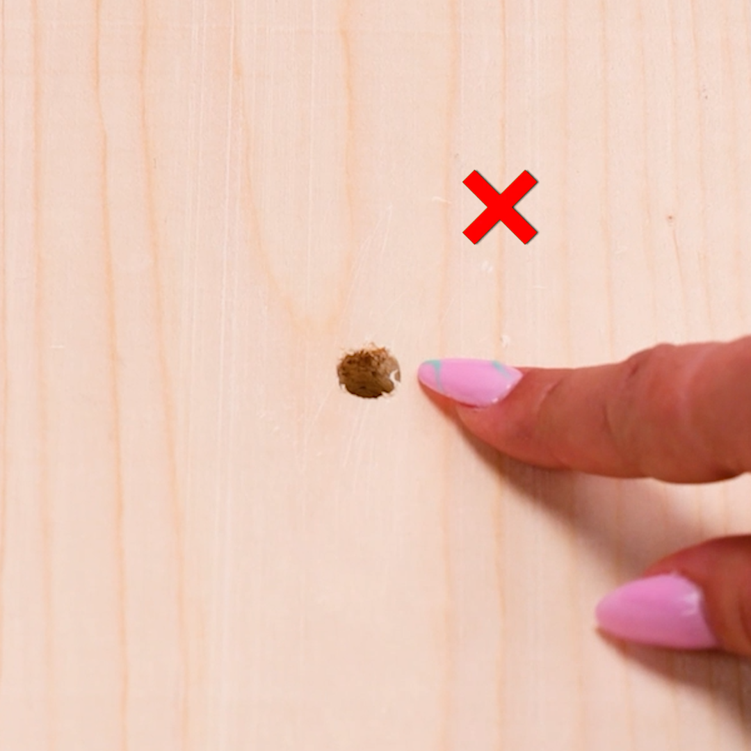 Fixing a hole in the wood easy! 🙌