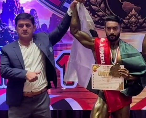 Police athlete Athar Jahan wins gold and bronze medals at Mr Universe ...