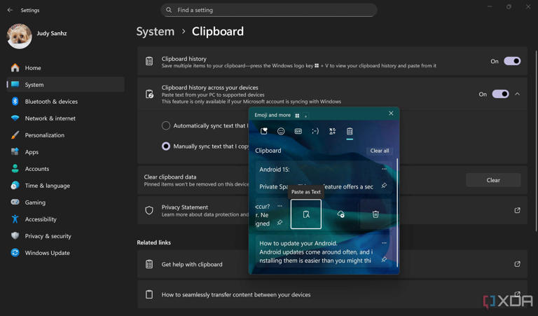 I replaced my cloud clipboard manager with a local one, and it fixed a ...