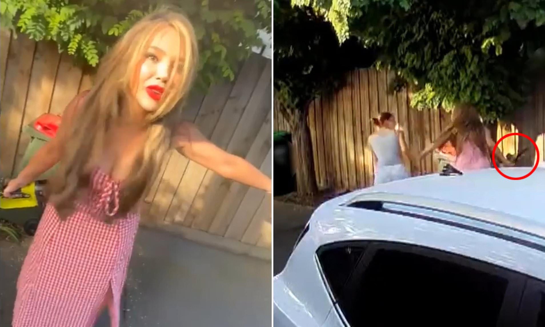 Neighbours' bin war turns toxic as mum-of-three in a party dress and ...
