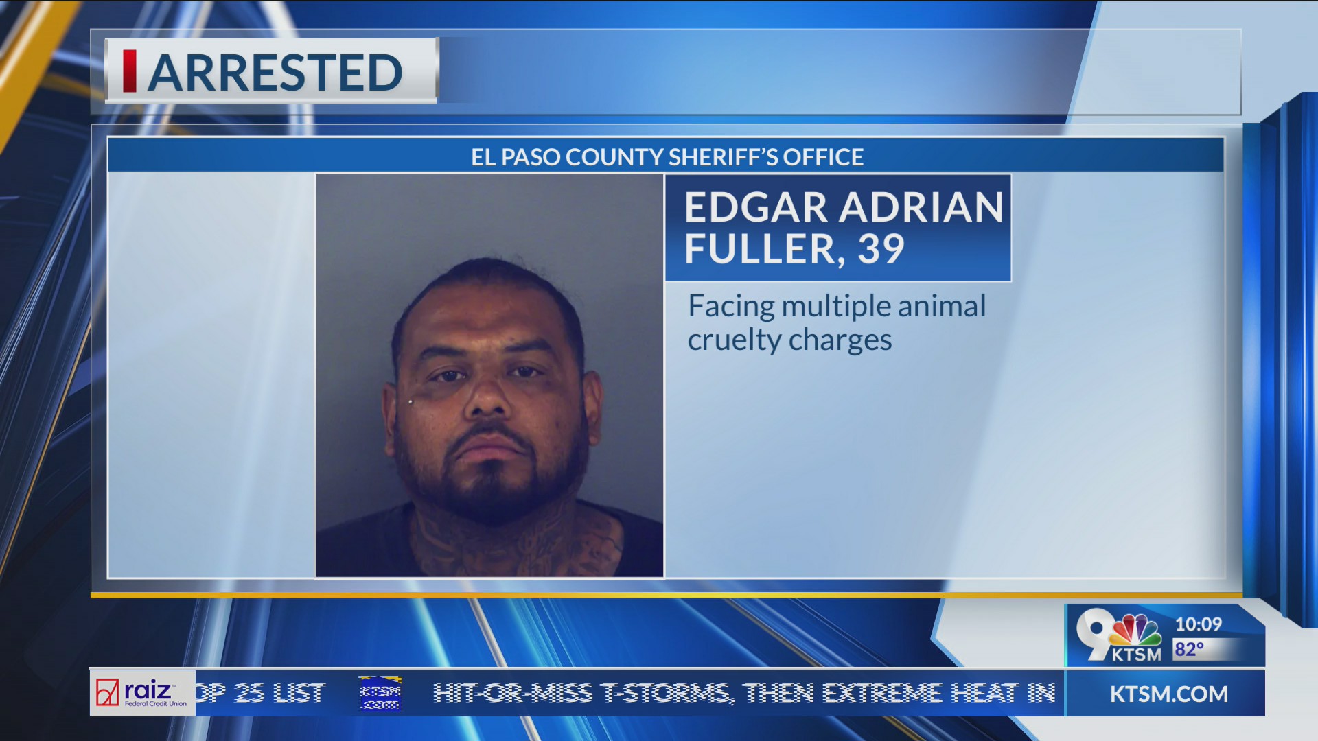 EP man arrested on 20 animal cruelty charges