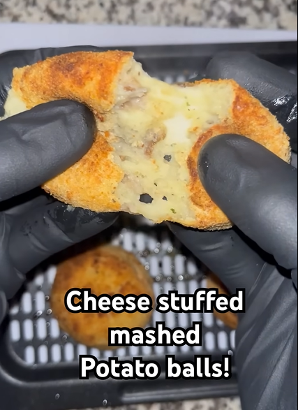 Simple air-fried cheese stuffed potato balls 🧀🥔🔥 10/10, incredibly easy ...