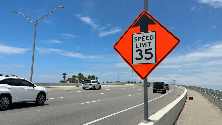 Hathaway Bridge speed limit reduced to 35 mph during construction
