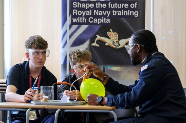 Hampshire pupils attend STEM event at HMS Sultan