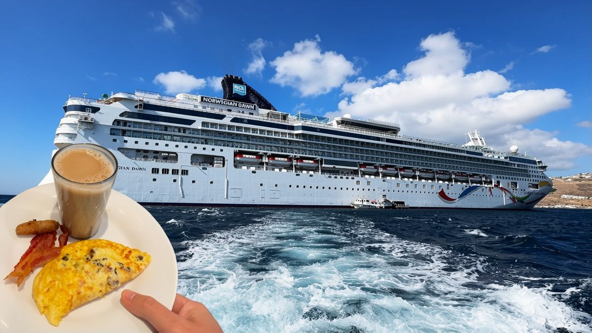 Breakfast buffet on the Norwegian Dawn
