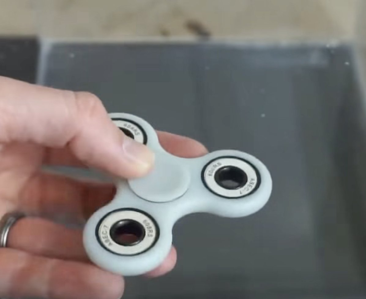 Will the fidget spinner spin in the VC forever?