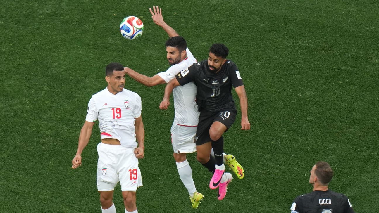 World Cup daily live: Iran-New Zealand all square at half-time