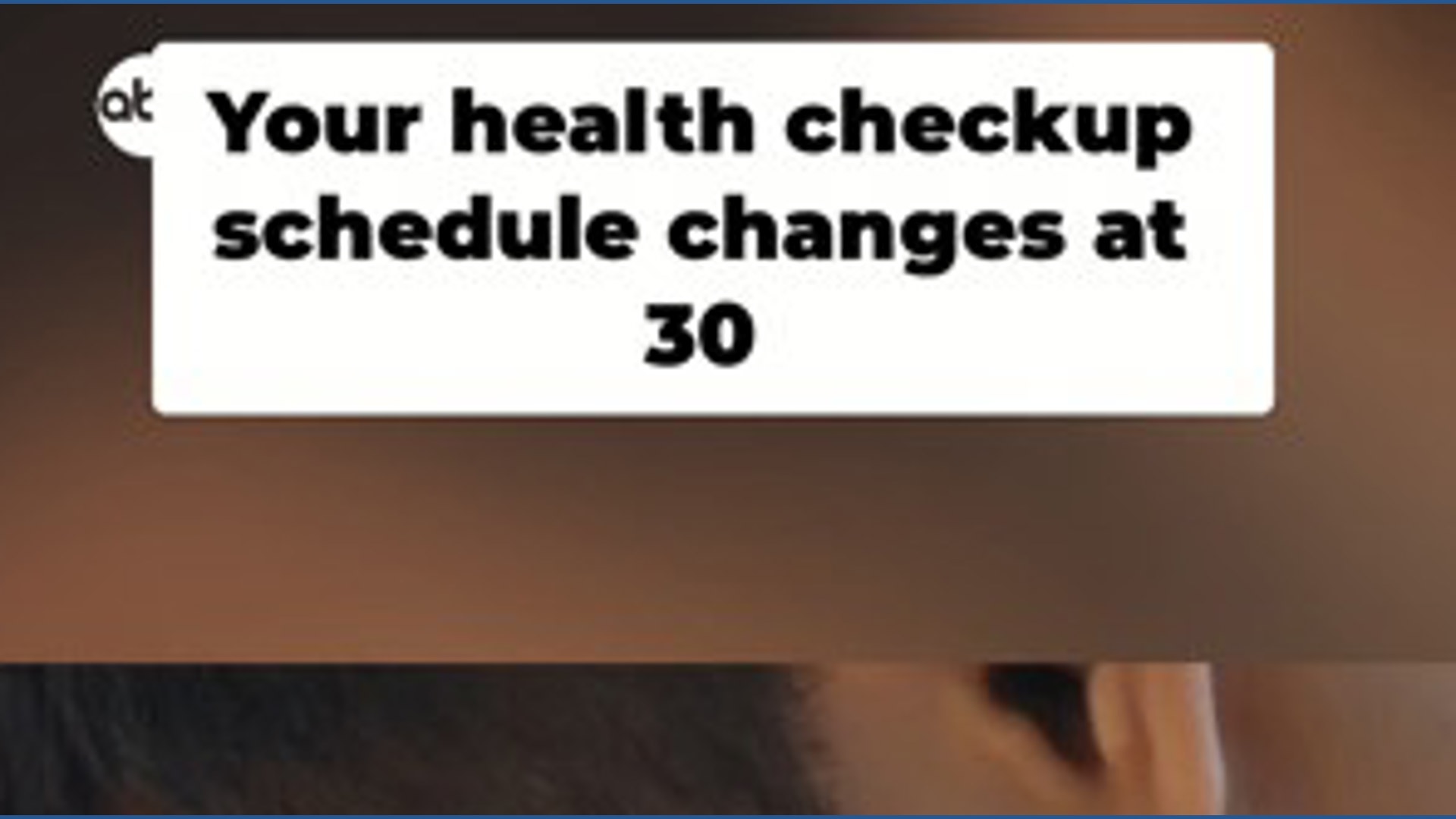 Doctor says men should begin regular health visits in their 30s