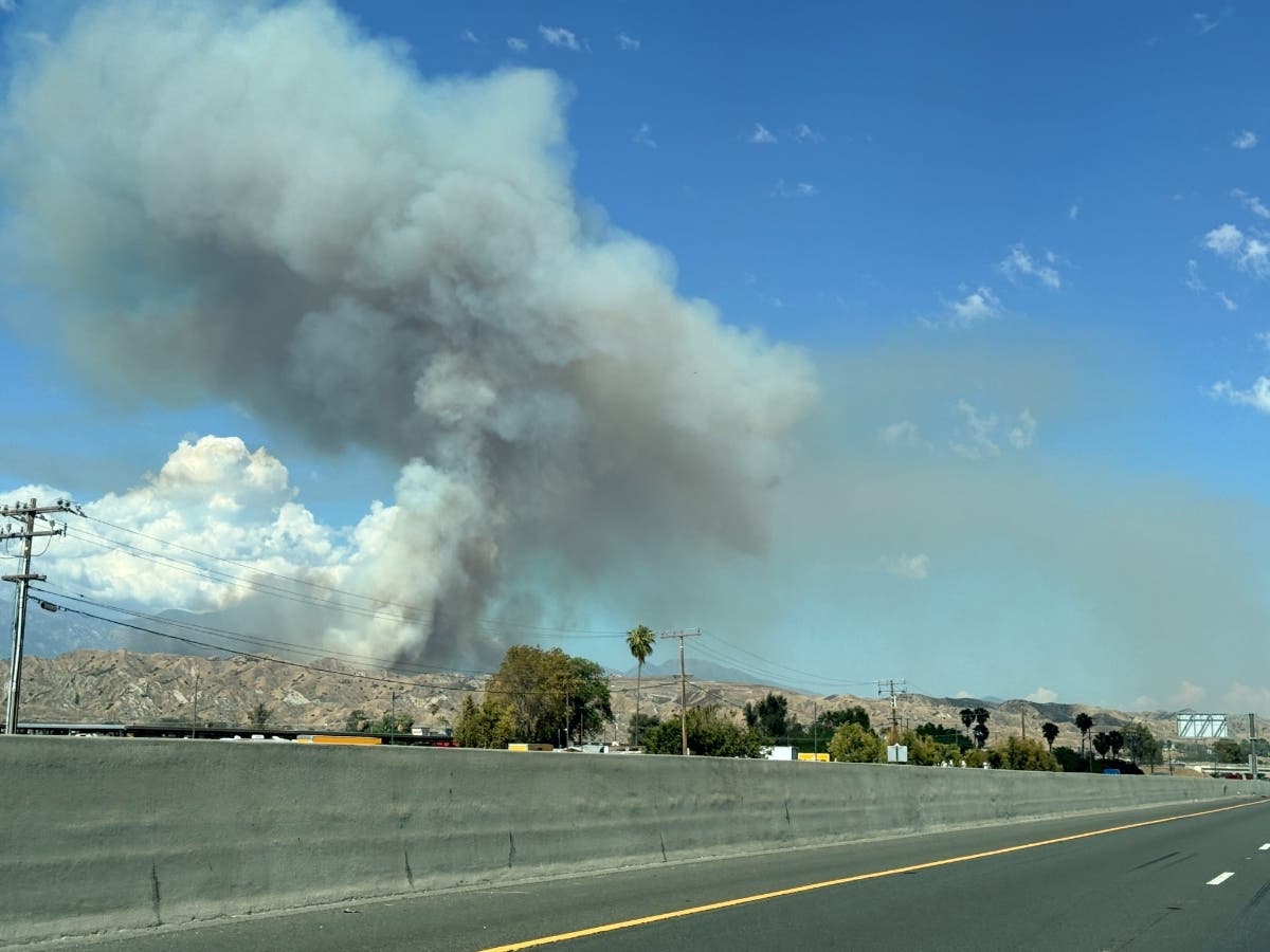 Brush fire burning near Beaumont: See map, get latest updates
