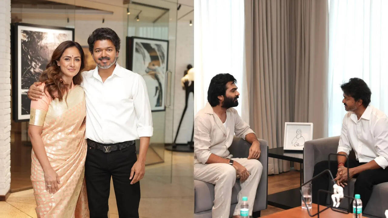 Simran meets TN Chief Minister Vijay after 22 years; Silambarasan TR ...