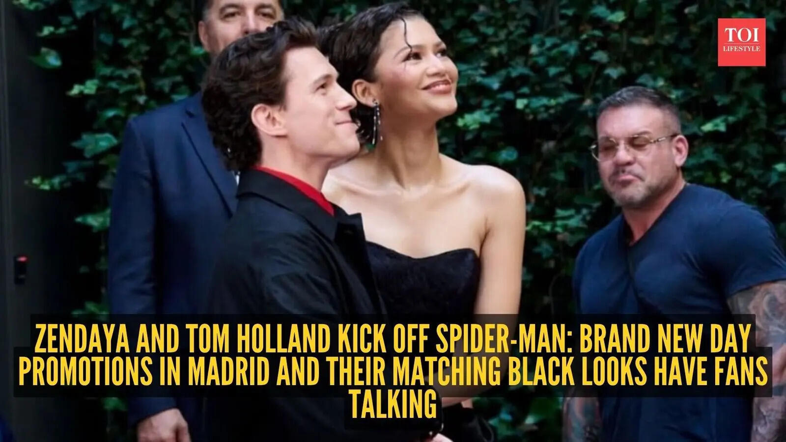 Zendaya and Tom Holland’s matching black looks turn heads at Spider-Man ...