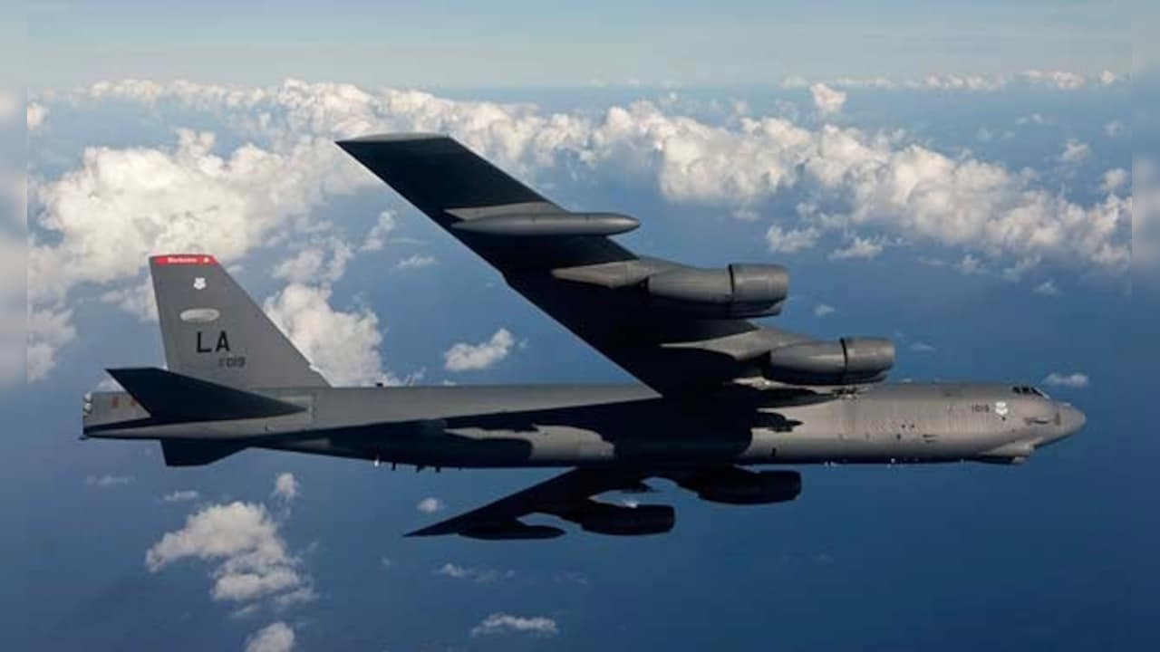 Caught on camera: US B-52 bomber crashes after take-off, all on board ...