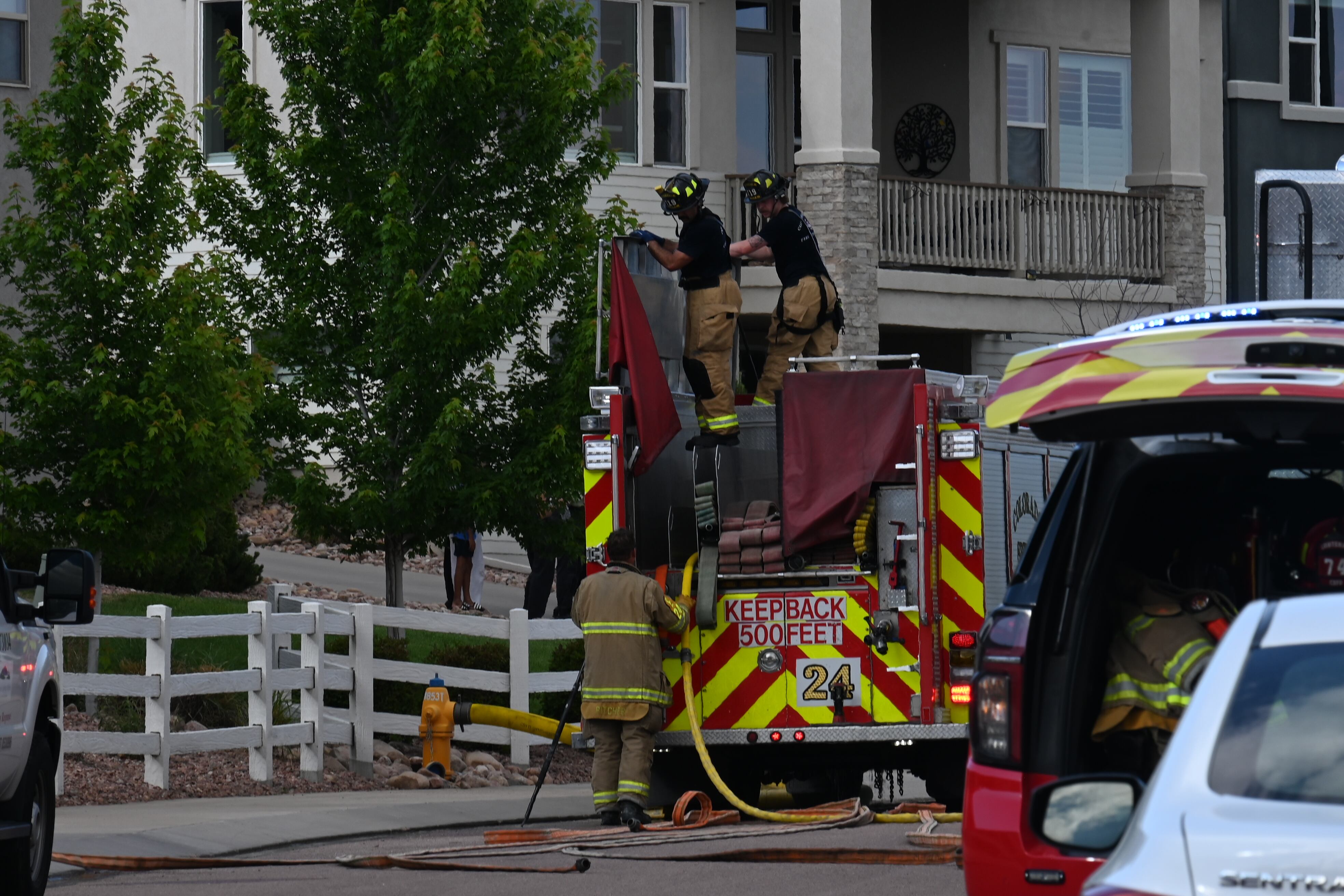 Multiple units knock down structure fire in north Colorado Springs