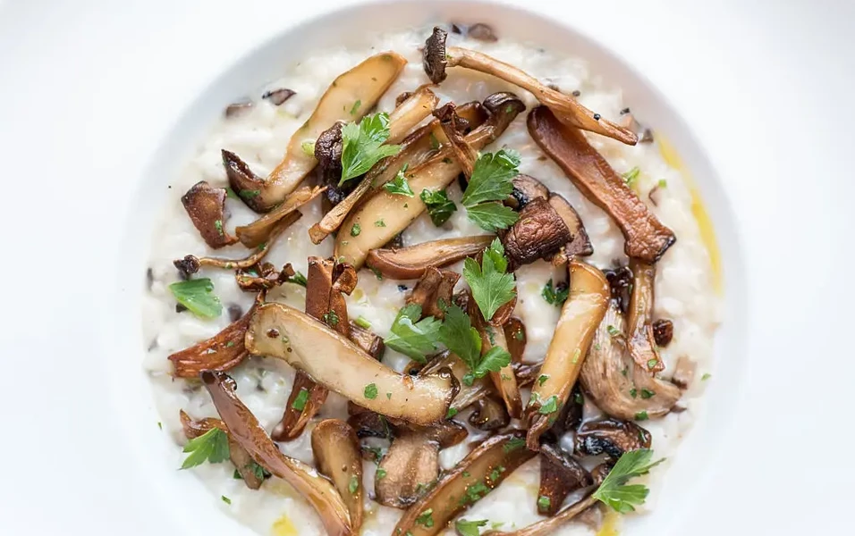 Creamy mushroom risotto made simple at home