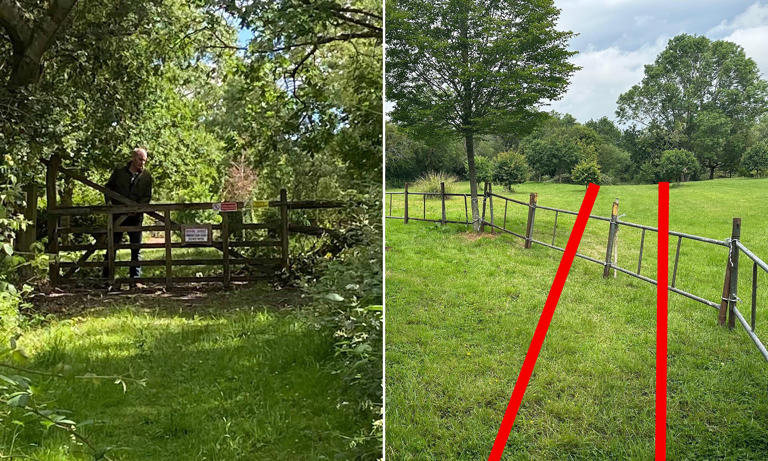 Access denied! Couple install metal barriers and no trespassing signs ...