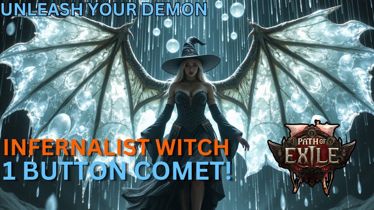 Path of Exile 2: Infernalist witch most insane damage! (1 button comet)