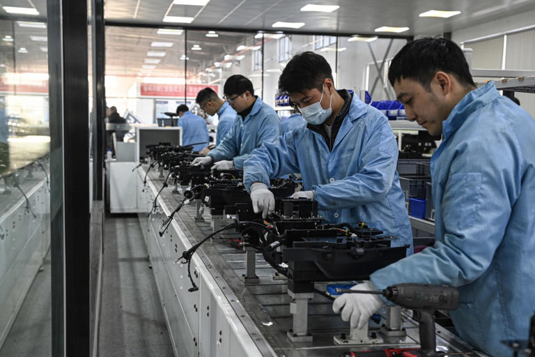 China’s consumer spending falls for first time since Covid