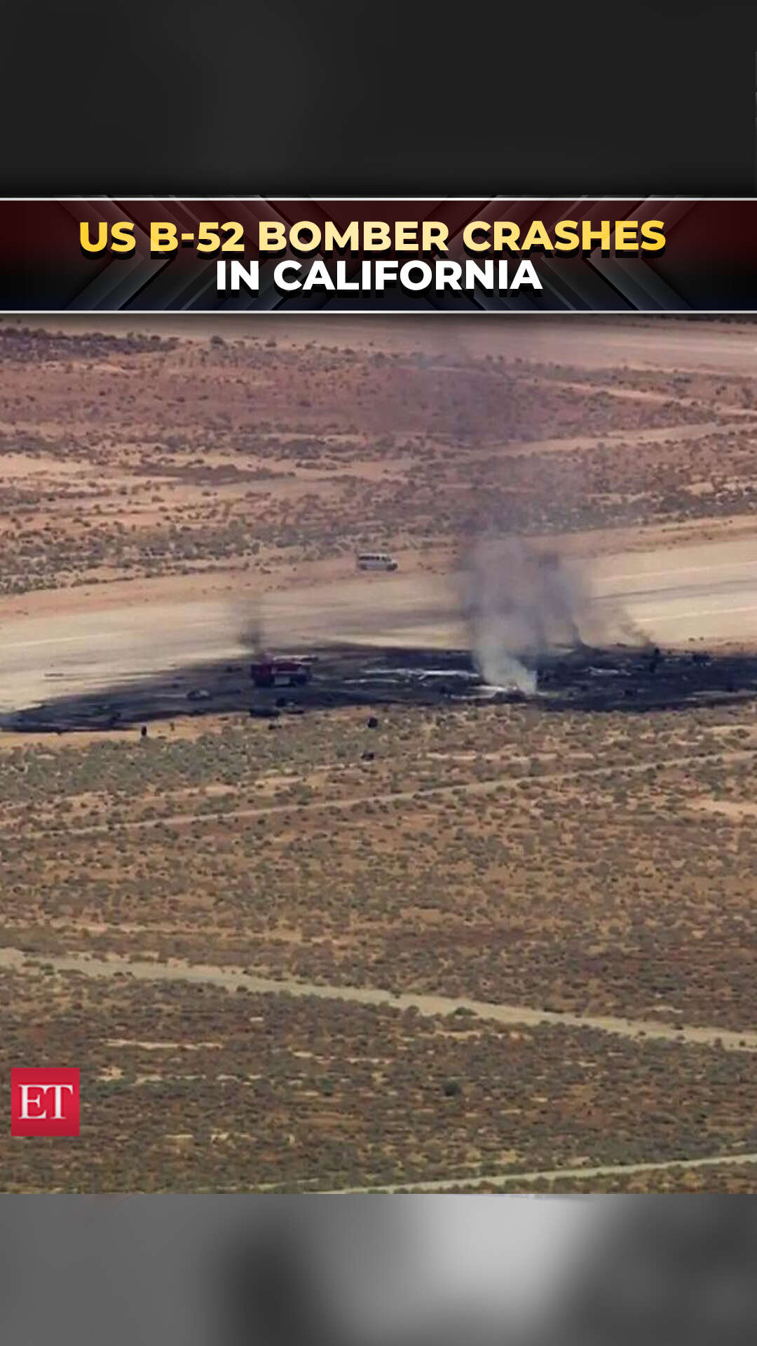 US B-52 bomber crashes in California, killing all 8 crew aboard; aerial ...