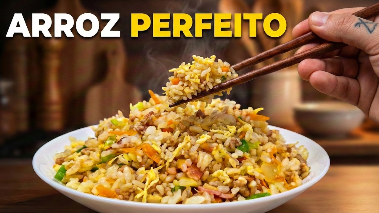 O segredo do arroz frito perfeito com truques de restaurante japonês